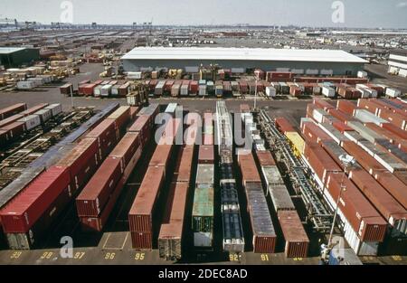 1970s Photo (1974) - Shipping containers cover the docks at the port of ...
