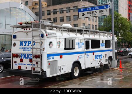 NYPD Communications Division command post truck New York USA Stock ...