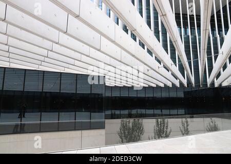 the building of the new headquarters of the EDP, Energias de Portugal ...