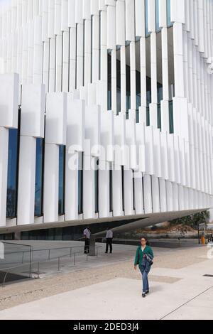 the building of the new headquarters of the EDP, Energias de Portugal ...