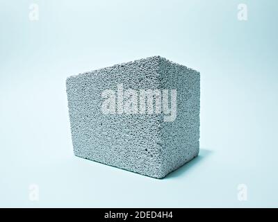 blue concrete or cement material in abstract wall background texture ...