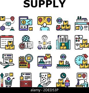 Sales monitoring linear icons set. Insights, Analysis, Metrics ...