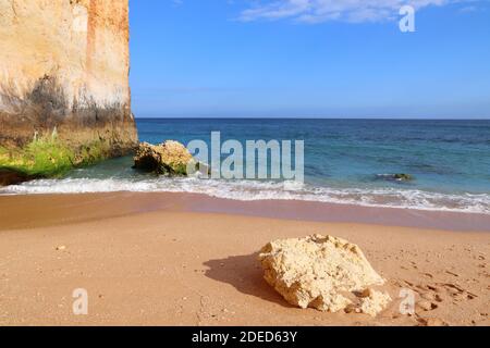 Benagil Beach (Praia de Benagil) in Algarve region, Portugal Stock ...
