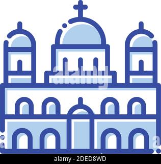 Dom, Berlin, franzosischer, germany fully editable vector icons Stock ...