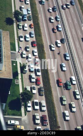 1970s Photo (1972) - Friday afternoon traffic on the Dallas freeways ...