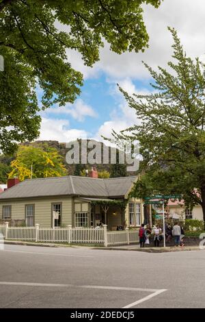 The Postmaster Cafe and restaurant in Arrowtown New Zealand Stock Photo ...