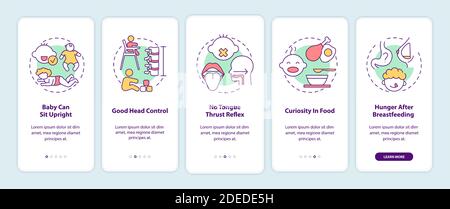 Introducing baby food requirements onboarding mobile app page screen ...