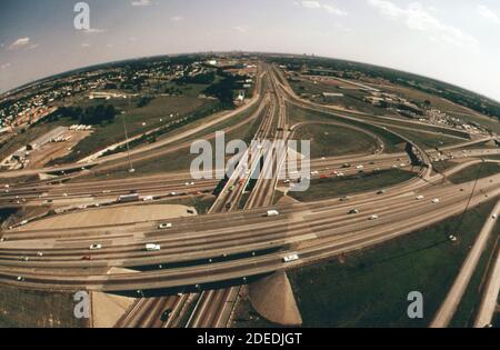 1970s Photo (1972) - Expressways of Dallas Stock Photo - Alamy