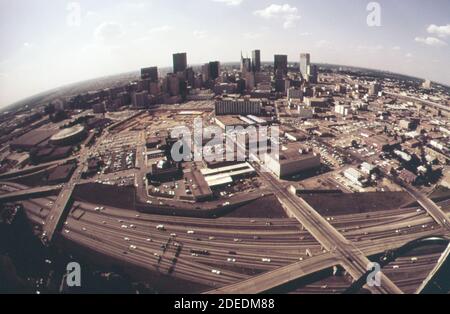 1970s Photo (1972) - Downtown Dallas parking area Stock Photo - Alamy