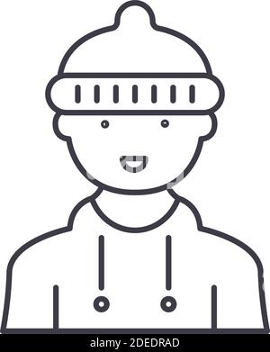 Rapper hand sign icon. Outline rapper hand sign vector icon for web ...