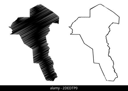 Unity state (States of South Sudan, Greater Upper Nile Region) map ...