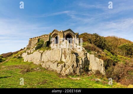 Queen Adelaide's Chapel / Grotto at Penlee Point on the Rame Peninsula ...