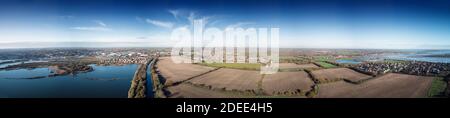aerial view of the village heybridge in essex Stock Photo - Alamy