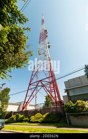 Queen Anne Hill TV Towers, Seattle, WA. the 3 tv/radio broadcasting ...