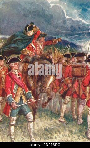 James Wolfe (1727-1759) English soldier. Death of General Wolfe on the ...
