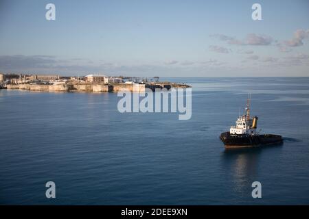 Tug Boat in Hamilton Harbour is a natural harbour in Bermuda which ...