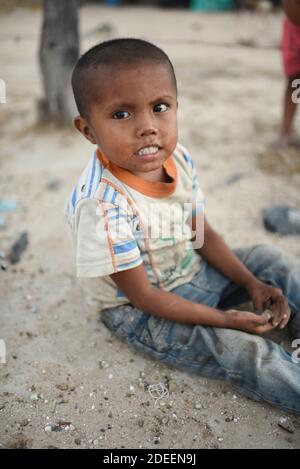 Wayuu indigenous kids in La Guajira, Colombia Stock Photo - Alamy