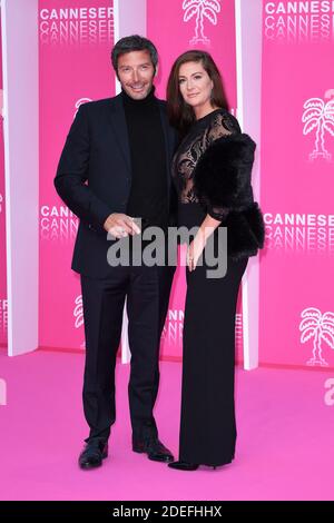 Franck Semonin and his wife Helene Semonin attend the 2nd Cannesseries ...