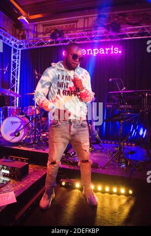 Gims perform during 'I Am Not A Rapper' Elevenparis Capsule Collection ...