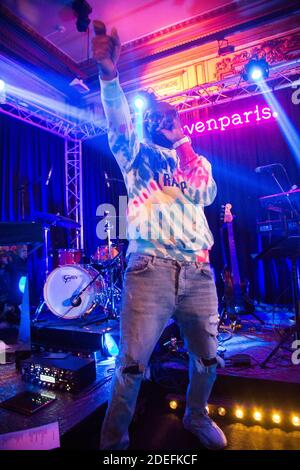 Gims perform during 'I Am Not A Rapper' Elevenparis Capsule Collection ...