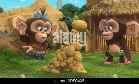 MADAGASCAR: A LITTLE WILD, from left: Melman (voice: Luke Lowe), Marty ...