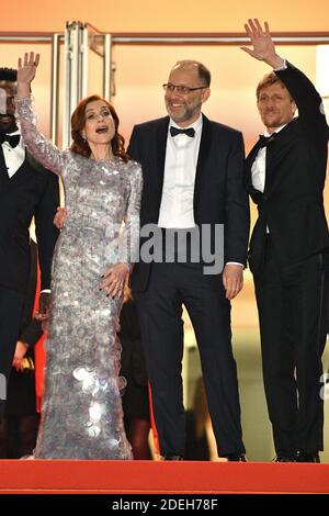 Isabelle Huppert, Ira Sachs, Jeremie Renier attend the screening of ...