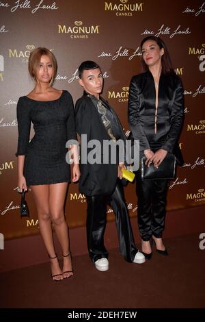 Zahia Dehar and actors attending the photocall for the movie Une Fille ...