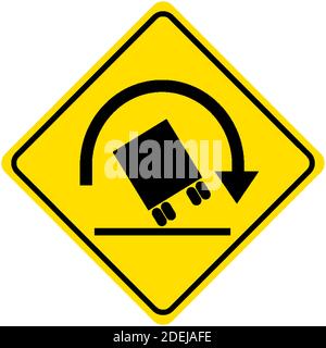 Traffic Sign, Truck Rollover Warning Sign Stock Vector Image & Art - Alamy