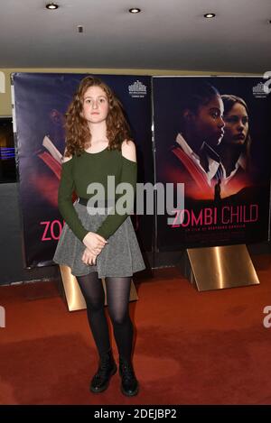 Actress Adile David attending the premiere of 'Zombi child' at UGC Cine ...