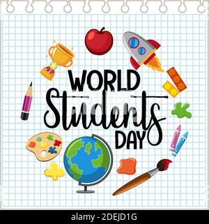 World student day icon illustration Stock Vector Image & Art - Alamy