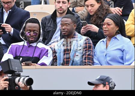 Singer Dadju and his brother and their mother attend the 2019 French ...