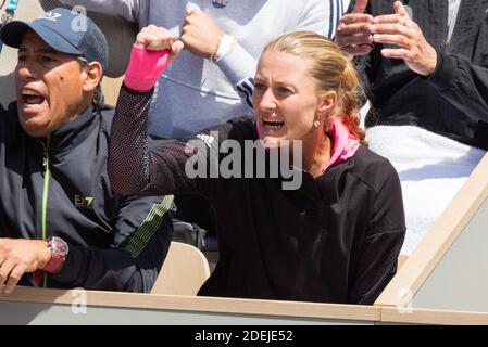 Dominic Thiem's girlfriend Kristina Mladenovic during Day five of the ...