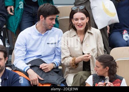 Emma Margaret Tachard-Mackey and boyfriend in stands during French ...