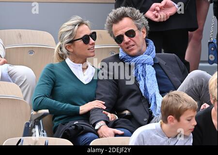 Anne-Sophie Lapix and Arthur Sadoun during the ceremony to honor Rafael ...