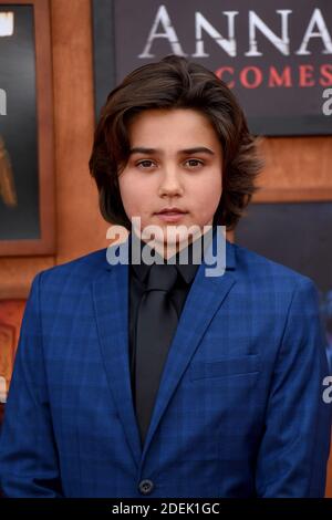 Luca Luhan attends the Annabelle Comes Home premiere on June 20, 2019 ...