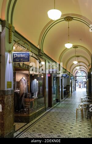 Trinity Arcade, one of the few remaining historic arcades in Perth ...