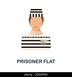 Prisoner glyph icon. Jail, prison. Silhouette symbol. Negative space ...