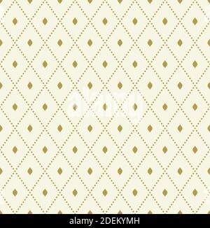 Seamless golden pattern with rhombus Stock Photo - Alamy