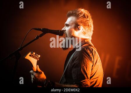 The Danish progressive metal band Defecto performs a live concert at ...