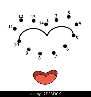 Connect the dots game for kids. Body parts dot to dot activity page ...