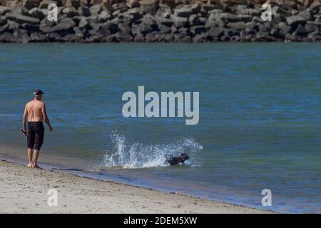 Tower Beach is situated on Botany Bay at Sydney (Kingsford Smith ...