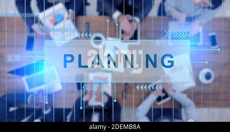 Corporate Business Planning with business chart Teamwork Concept Stock ...