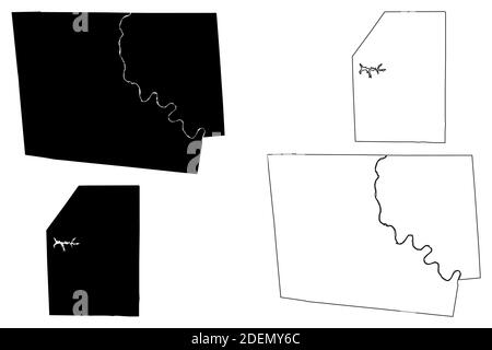 Butler County, Pennsylvania outline map set Stock Vector Image & Art ...