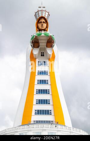 The giant Mary statue at the Montemaria pilgrimage center in Batangas ...