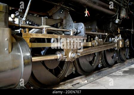 Steam Locomotive Valve Gear Stock Photo - Alamy