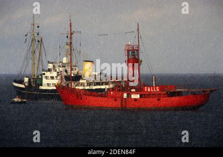Trinity House vessel 'Mermaid' at the port of Harwich, Essex, UK Stock ...
