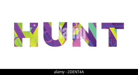 vector concept illustration of hunted hunter Stock Vector Image & Art ...
