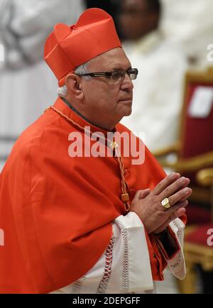 New cardinal Alvaro Leonel Ramazzini Imeri (Guatemala) during a ...
