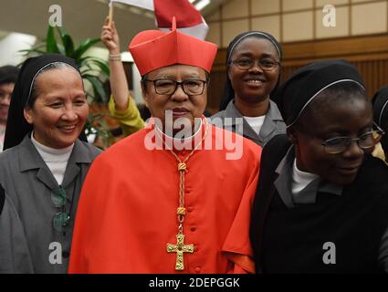 New cardinal Ignatius Suharyo Hardjoatmodjo (Indonesia) poses as he ...