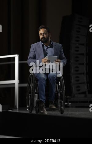 Michaël Jeremiasz (Tennisman) during the presenation of the official ...